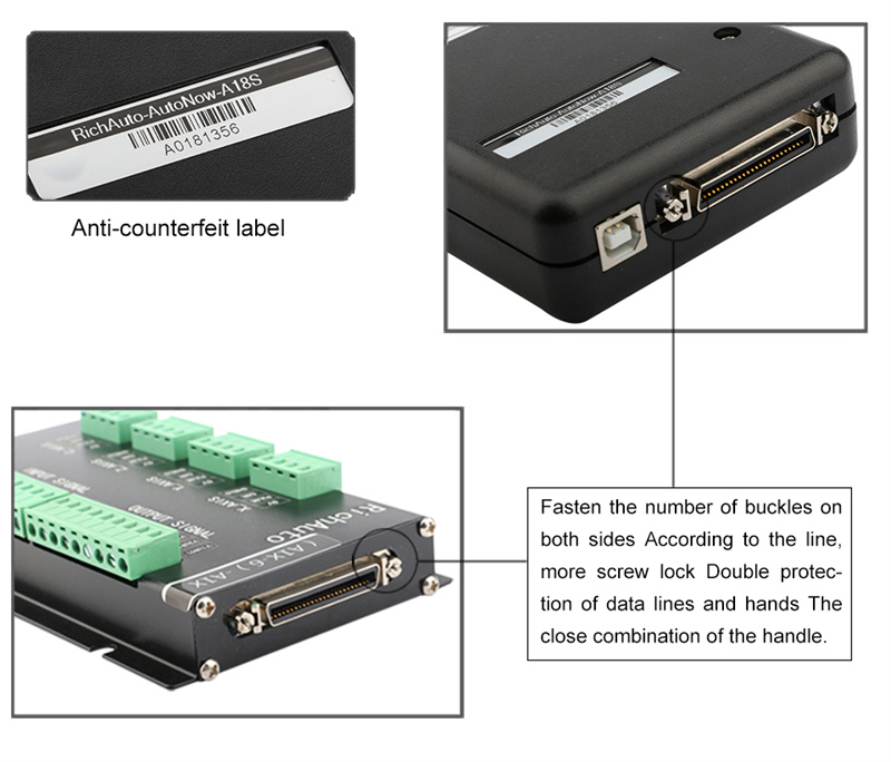 Richauto DSP A18 4-Axis CNC Controller USB Linkage Motion Control System, Suitable For Cnc ...